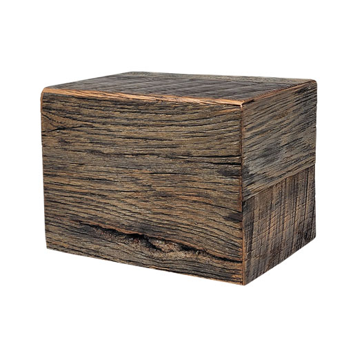 Reclaimed Barnwood Urn Large | Thacker Caskets, Inc.